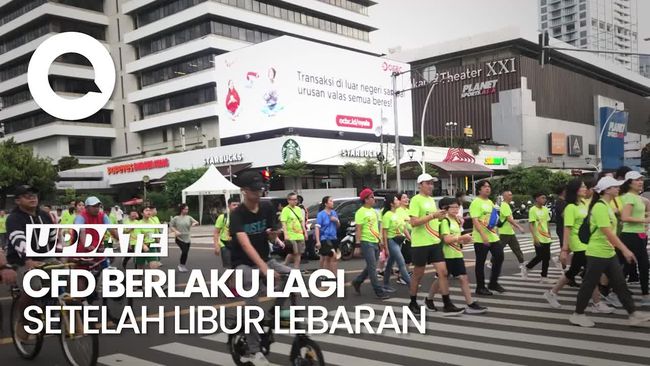 CFD Berlaku Kembali, Jalan Sudirman-Thamrin Ramai Lagi