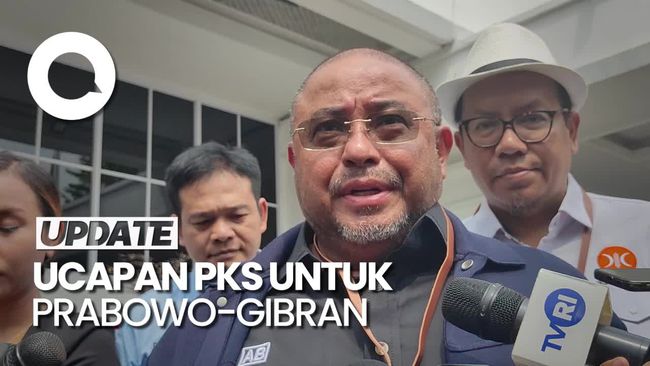 PKS Ucapkan Selamat Bertugas Buat Prabowo-Gibran