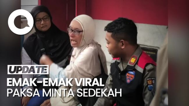 Satpol PP Bogor Amankan Wanita Viral yang Paksa Minta Sedekah