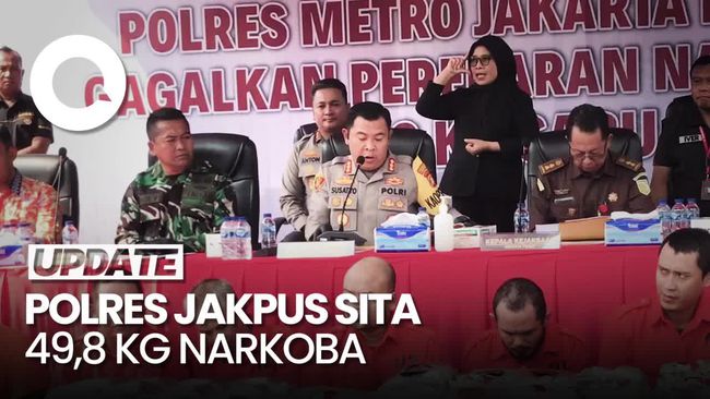 Polres Jakpus Sita 49,8 Kg Narkoba, 85 Tersangka Diamankan