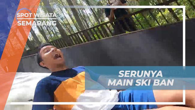 Meluncur Seru di Wahana Ski Ban, Menikmati Sensasi Terlempar ke Udara ...