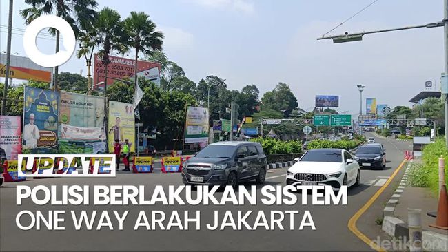 One Way dari Puncak Arah Jakarta Diberlakukan Siang Ini, Lalin Ramai Lancar