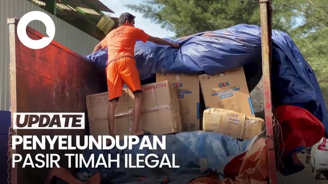 Polisi Gagalkan Penyelundupan 10 Ton Pasir Timah Ilegal di Babel