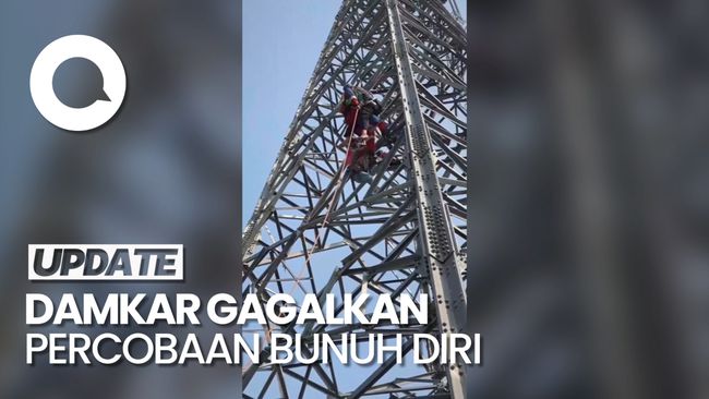 Damkar Gagalkan Aksi Bunuh Diri Pria di Menara Sutet Bekasi
