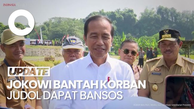 Jokowi Bantah soal Wacana Korban Judi Online Dapat Bansos Jokowi Bantah soal Wacana Korban Judi Online Dapat Bansos