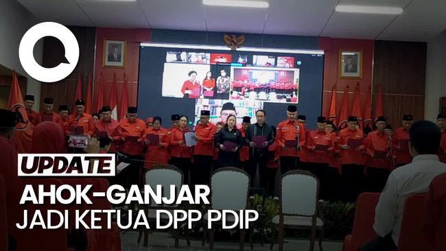 Megawati Angkat Ganjar-Ahok Jadi Ketua DPP PDIP hingga 2025