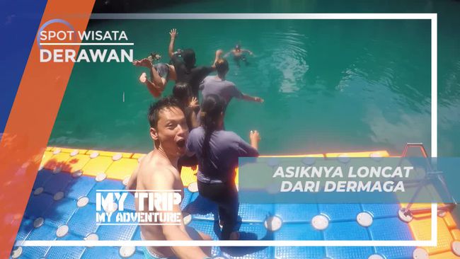 Melawan Rasa Takut Dengan Melompat Dari Dermaga Labuan Cermin Derawan