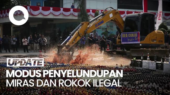 Bea Cukai Ungkap Modus Penyelundupan Miras dan Rokok Ilegal Rp 165 Miliar