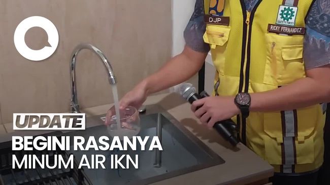 Sensasi Nyoba Air di IKN yang Bisa Langsung Diminum
