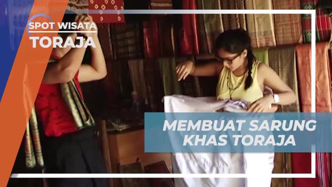 Mencoba Sarung Khas Tana Toraja Dengan Motif Indah