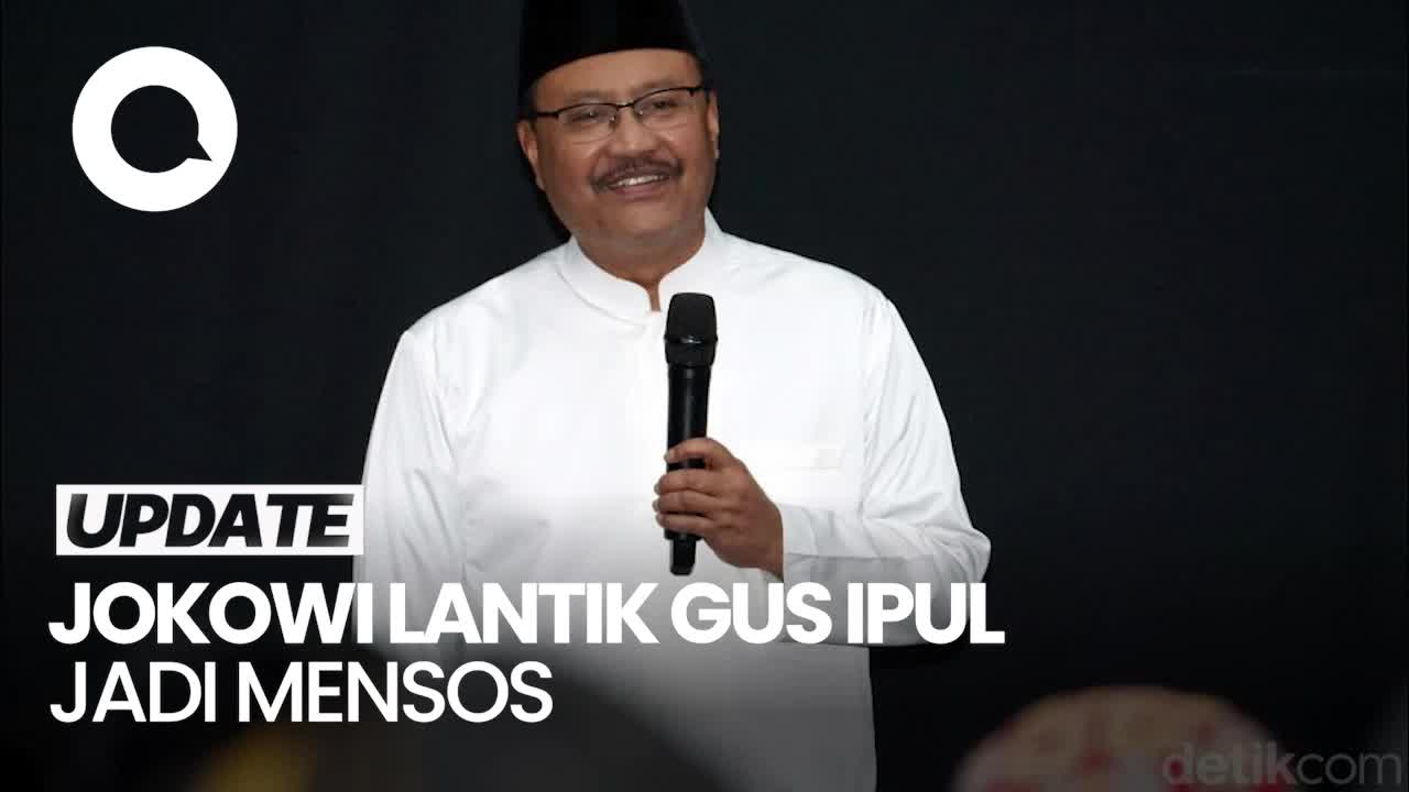 Jokowi Lantik Gus Ipul Jadi Mensos Gantikan Risma Hari Ini