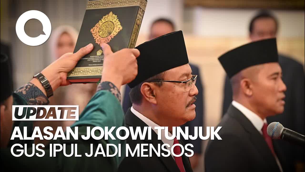 Alasan Jokowi Tunjuk Gus Ipul Jadi Mensos Gantikan Risma