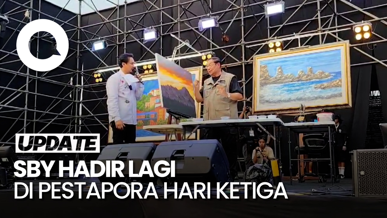 Momen SBY dan 20 Seniman Lainnya Melukis di Pestapora