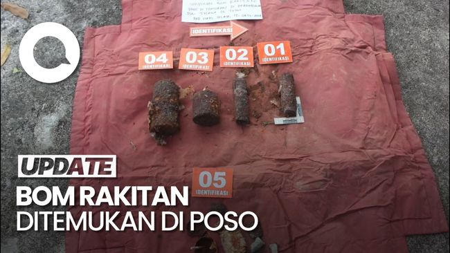 Video: Penampakan 5 Bom Rakitan yang Ditemukan Warga Poso di Kebun