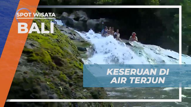 Menikmati Keseruan Bermain Air di Segarnya Air Terjun Goa Rang Reng, Bali