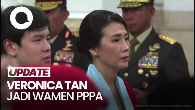 Video: Veronica Tan Didampingi Nicholas Sean saat Dilantik Jadi Wamen PPPA