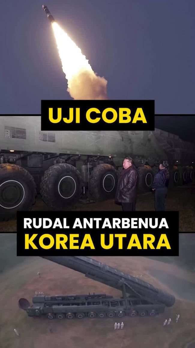 Video: Korea Utara Pamer Peluncuran Rudal Antarbenua Hwasong-19