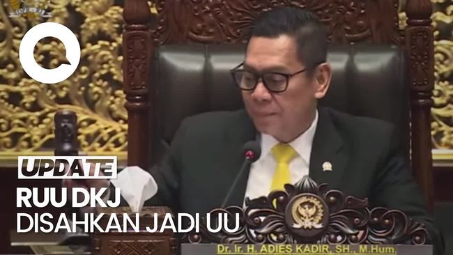 Video: DPR Resmi Sahkan RUU DKJ Jadi UU
