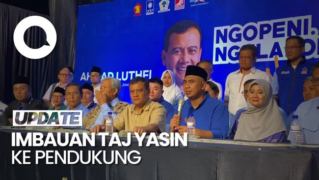 Video: Taj Yasin Minta Pendukung Tak Rayakan Euforia