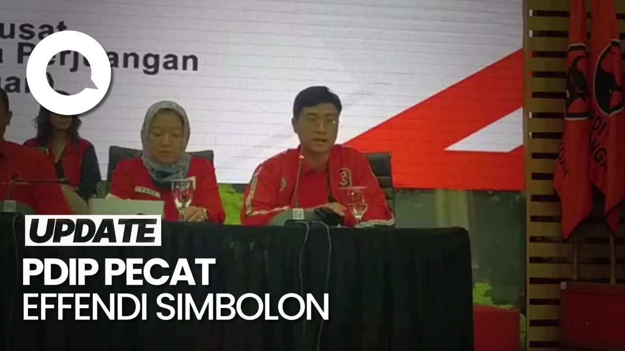 Video: Alasan PDIP Pecat Effendi Simbolon dari Anggota Partai