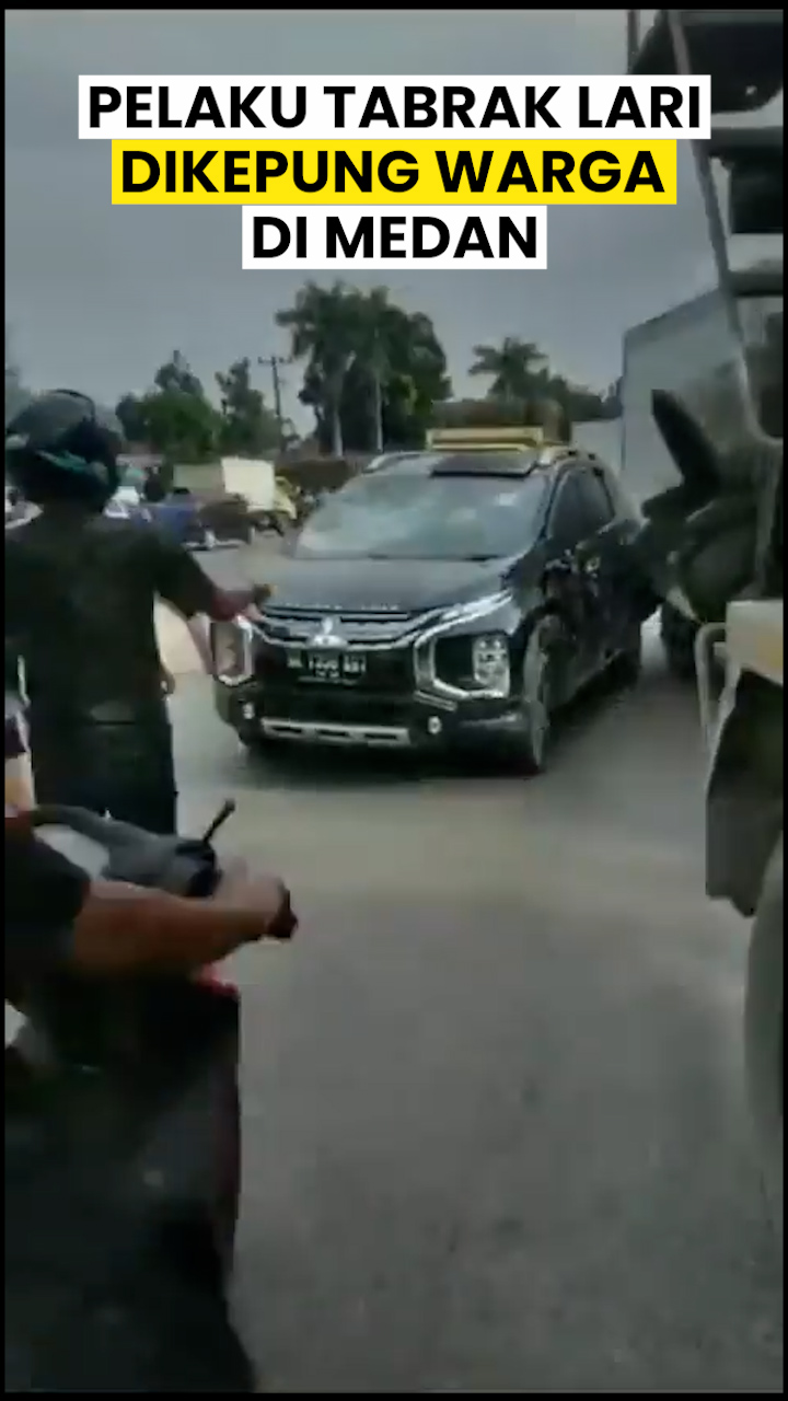Video: Mobil Lindas Sejumlah Motor Ternyata Hendak Kabur Seusai Tabrak Lari