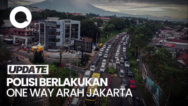 Video: Polisi Berlakukan One Way Arah Jakarta, Kendaraan Menuju Puncak Disetop