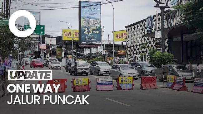 Video: One Way Arah Jakarta Siang Ini, Lalin Arah Puncak Disetop
