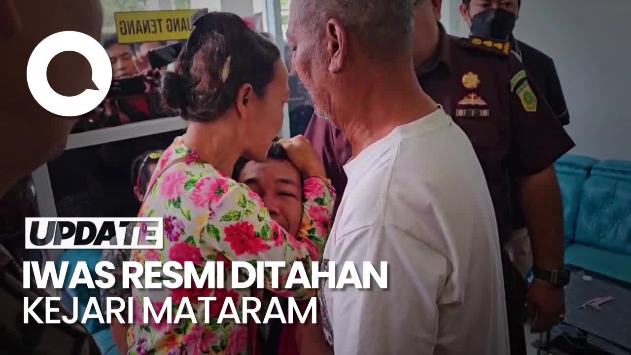 Video Tangis IWAS Tersangka Pelecehan Seksual Setelah Ditahan Kejari Mataram