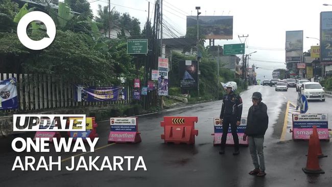 Video: Polisi Berlakukan One Way dari Puncak Menuju Jakarta Siang Ini