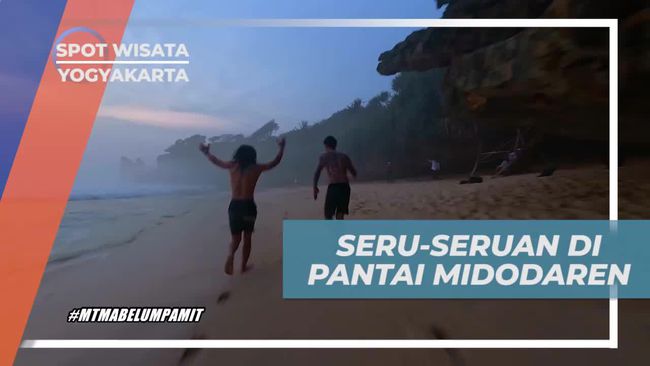Seru-Seruan di Pantai Midodaren yang Indah, Yogyakarta