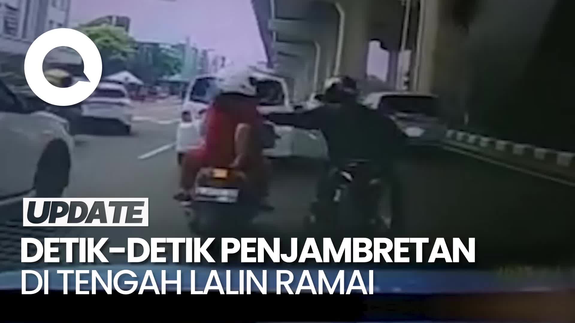 Video: Viral Wanita Jadi Korban Jambret di Tengah Keramaian Lalin Kelapa Gading