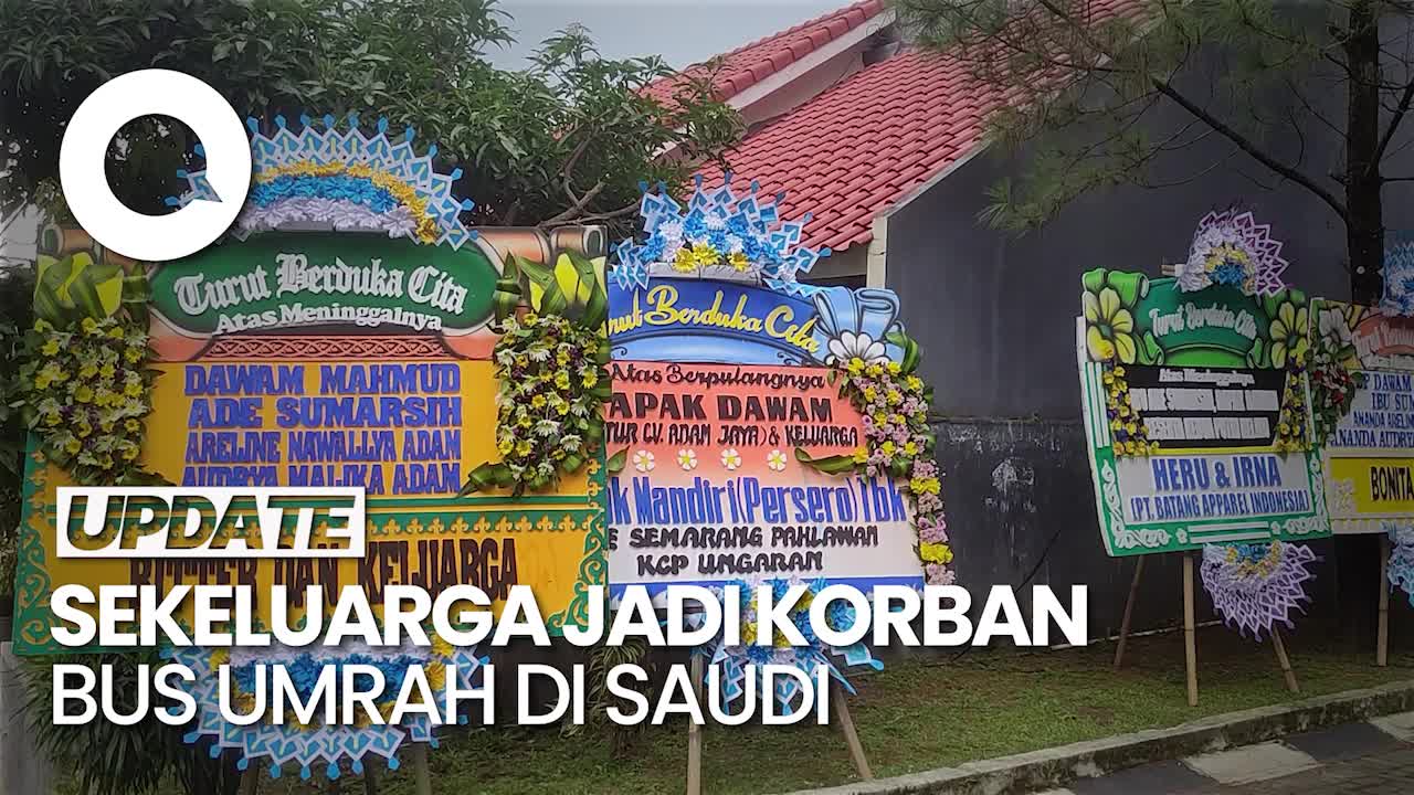 Video: Sekeluarga Asal Semarang Korban Tewas Kecelakaan Bus Umrah Dimakamkan di Saudi