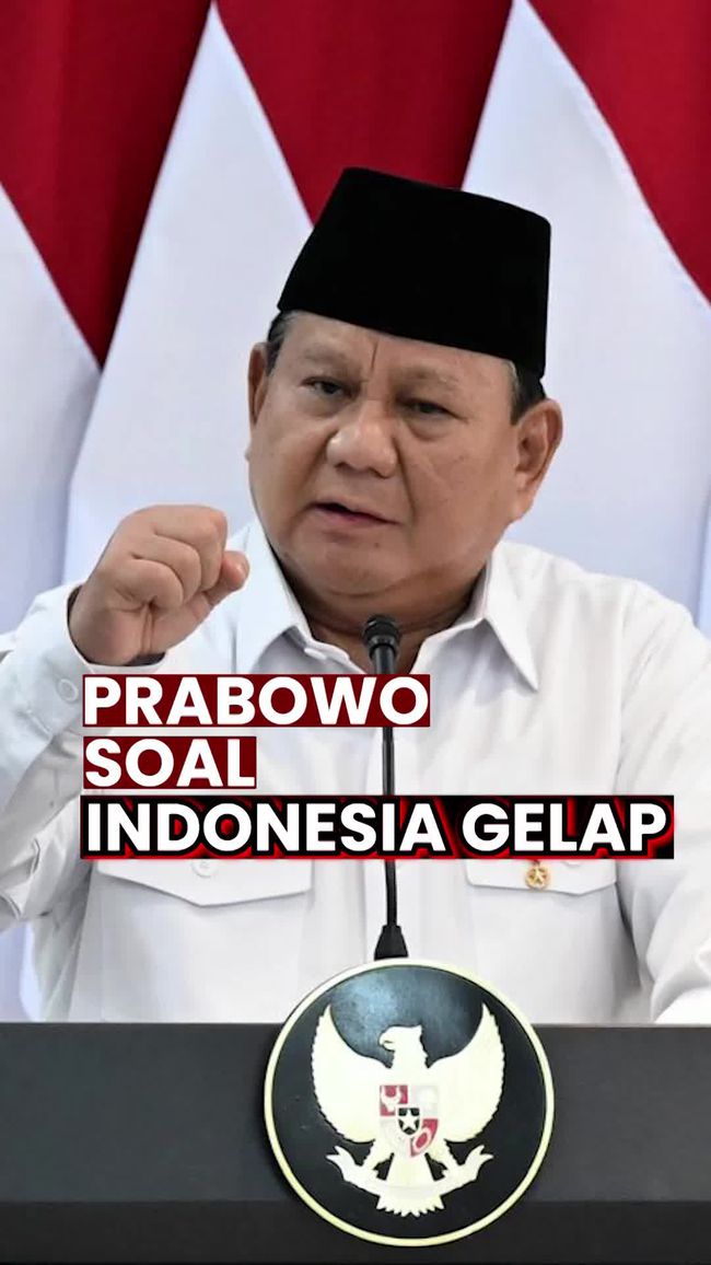 Video Prabowo Soal Indonesia Gelap: Kalau Bangun Pagi Saya Lihat Cerah