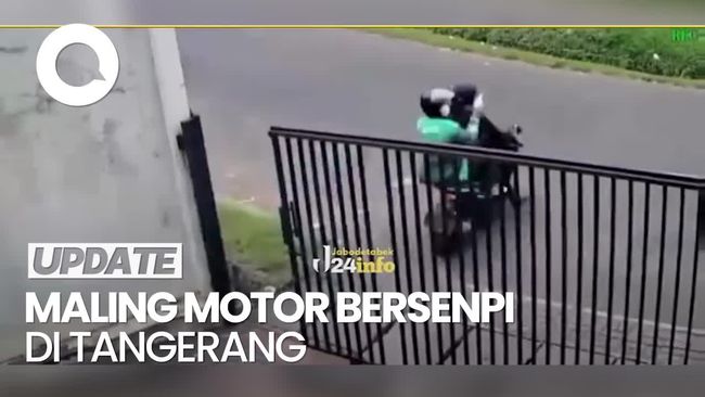 Video Heboh Maling Motor Bersenpi di Tangerang, Satu Pelaku Ditangkap