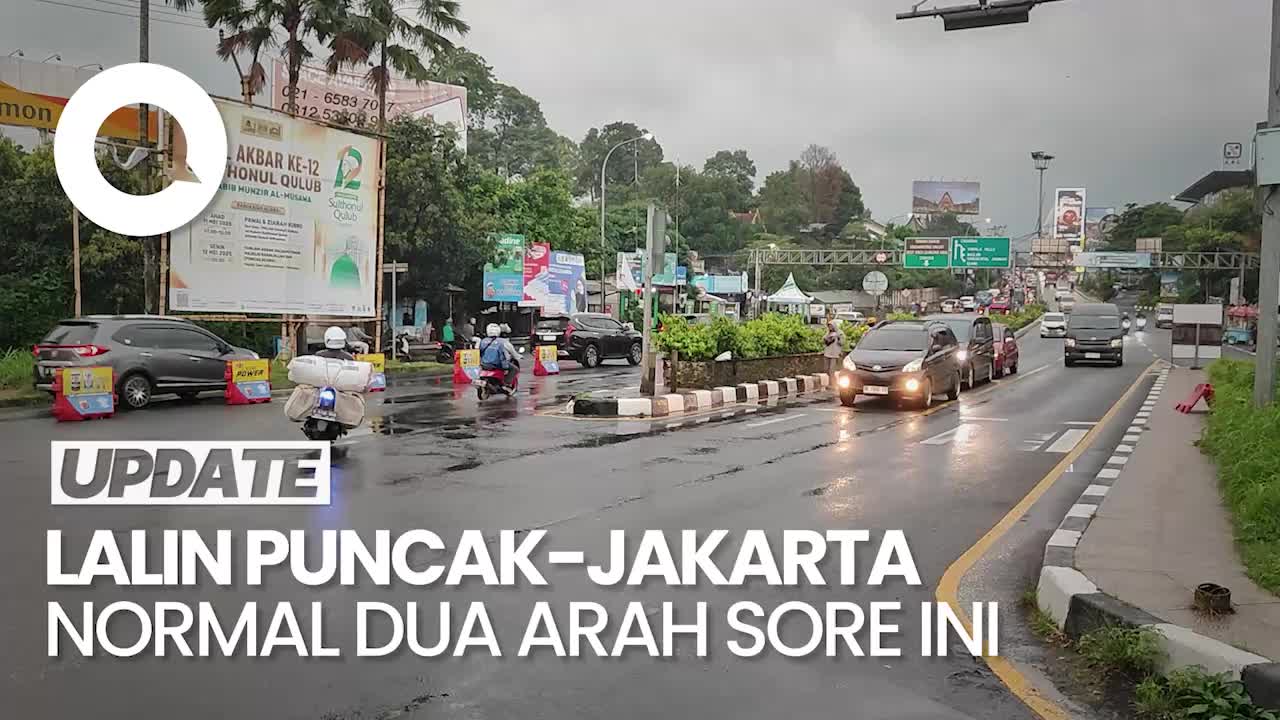 Video: Rekayasa One Way Puncak Berakhir, Lalin Normal Dua Arah Sore Ini