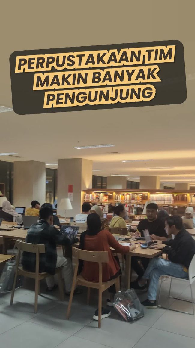 Video Perpus TIM Buka Sampai Malam, Pengunjung Pun Meningkat