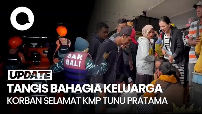 Video: Tangis Bahagia Keluarga Korban Selamat KMP Tunu Pratama yang Tenggelam