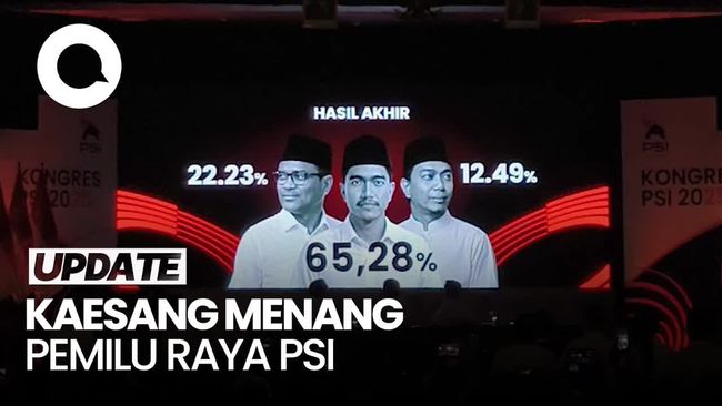 Video: Kaesang Terpilih Jadi Ketum PSI 2025-2030