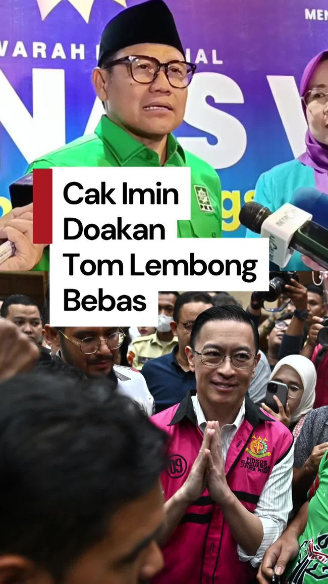 Video Cak Imin Sedih dan Doakan Tom Lembong Bebas Saat Banding