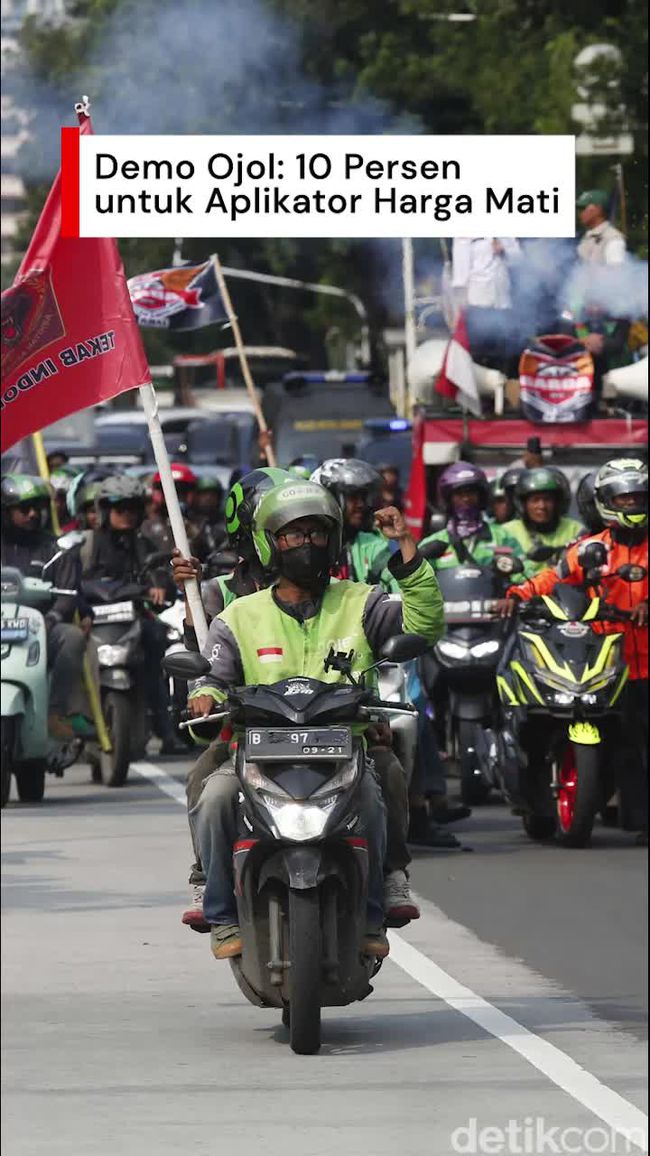 Video 5 Tuntutan Demo Ojol: 90% Driver, 10% Aplikator Harga Mati