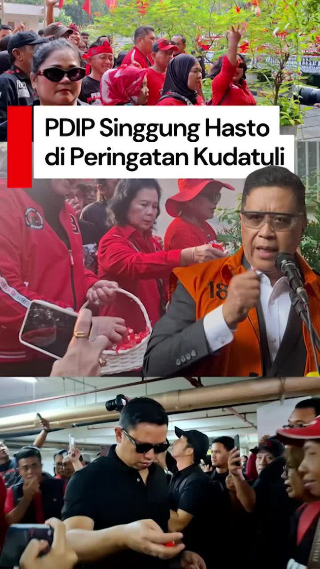 Video PDIP Peringati Kudatuli Tanpa Hasto: Sekjen Kami Terintimidasi Hukum