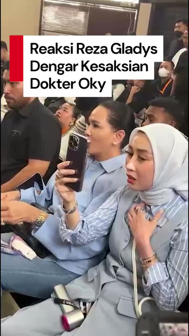 Video: Ekspresi Reza Gladys Dengar Kesaksian Dokter Oky di Sidang Nikita