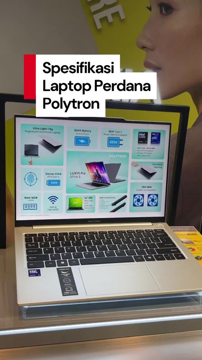 Video: Polytron Resmi Luncurkan Laptop Pertama, Ini Spesifikasinya