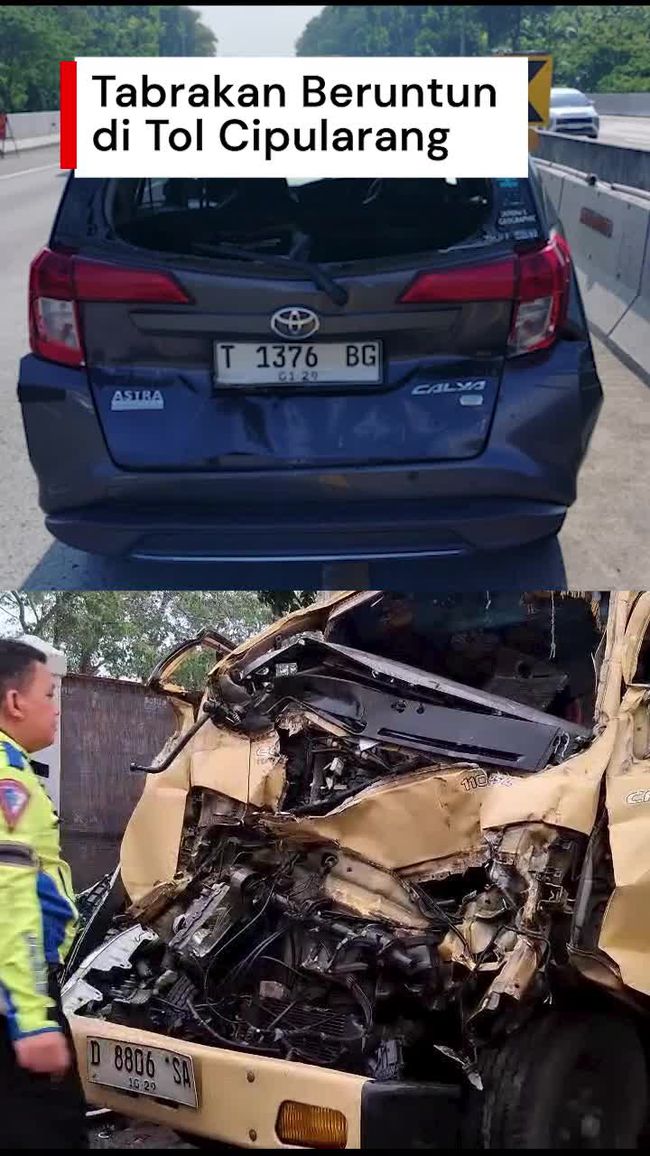 Video Tabrakan Beruntun di Tol Cipularang, 1 Orang Tewas