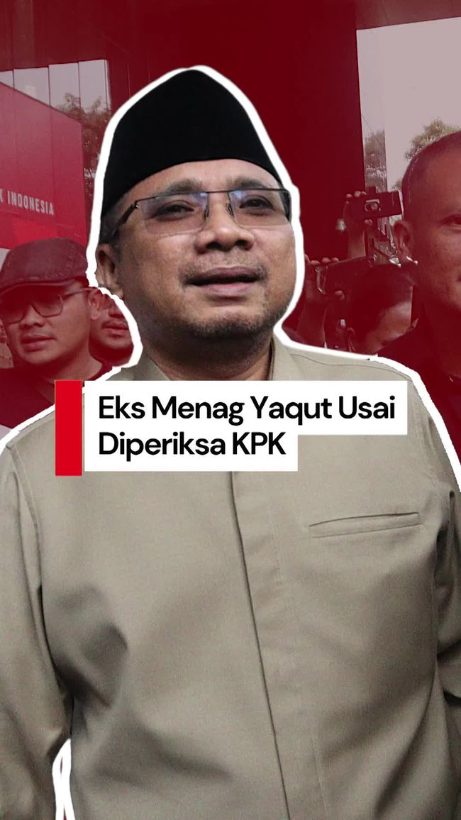 Video Eks Menag Yaqut Usai Diperiksa KPK Terkait Dugaan Korupsi Kuota Haji