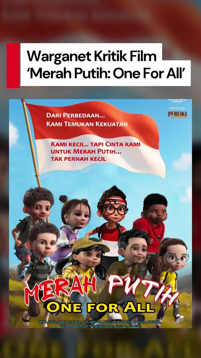 Video Baru Rilis Trailer, Film Animasi 'Merah Putih' Banjir Kritikan