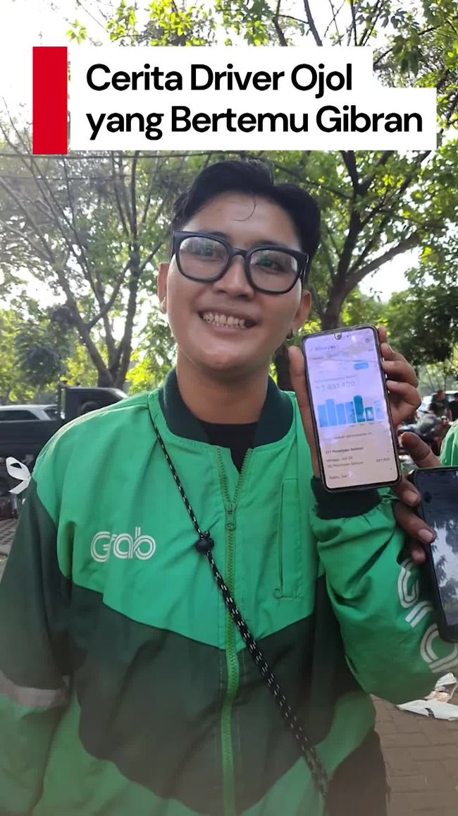 Video: Kata Driver Ojol yang Bertemu Gibran soal Penampilan Bersih Jadi Sorotan