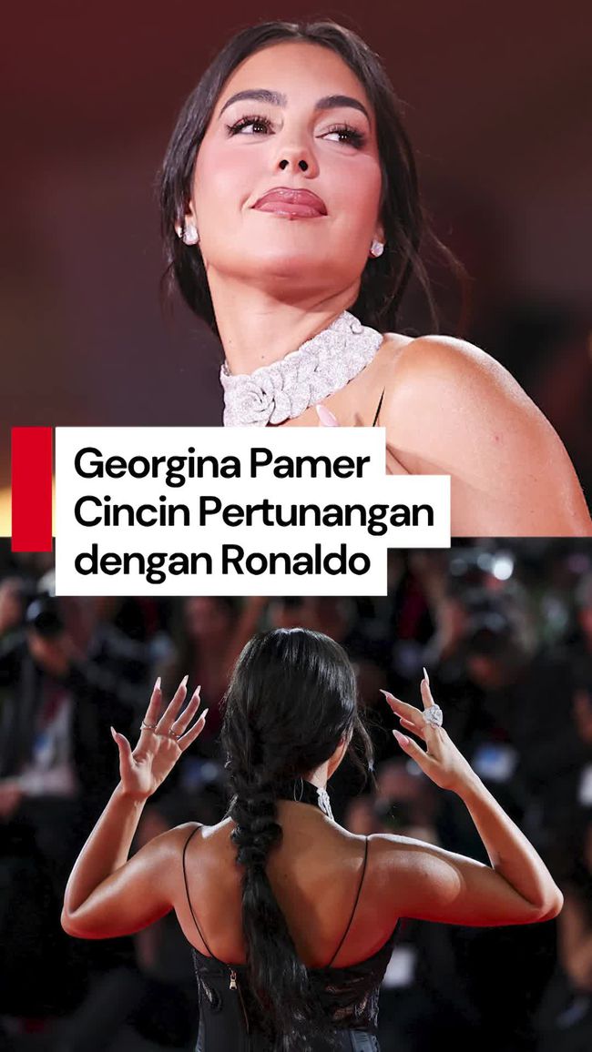 Video: Gaya Georgina Pamer Cincin Pertunangan dengan Ronaldo di Red Carpet