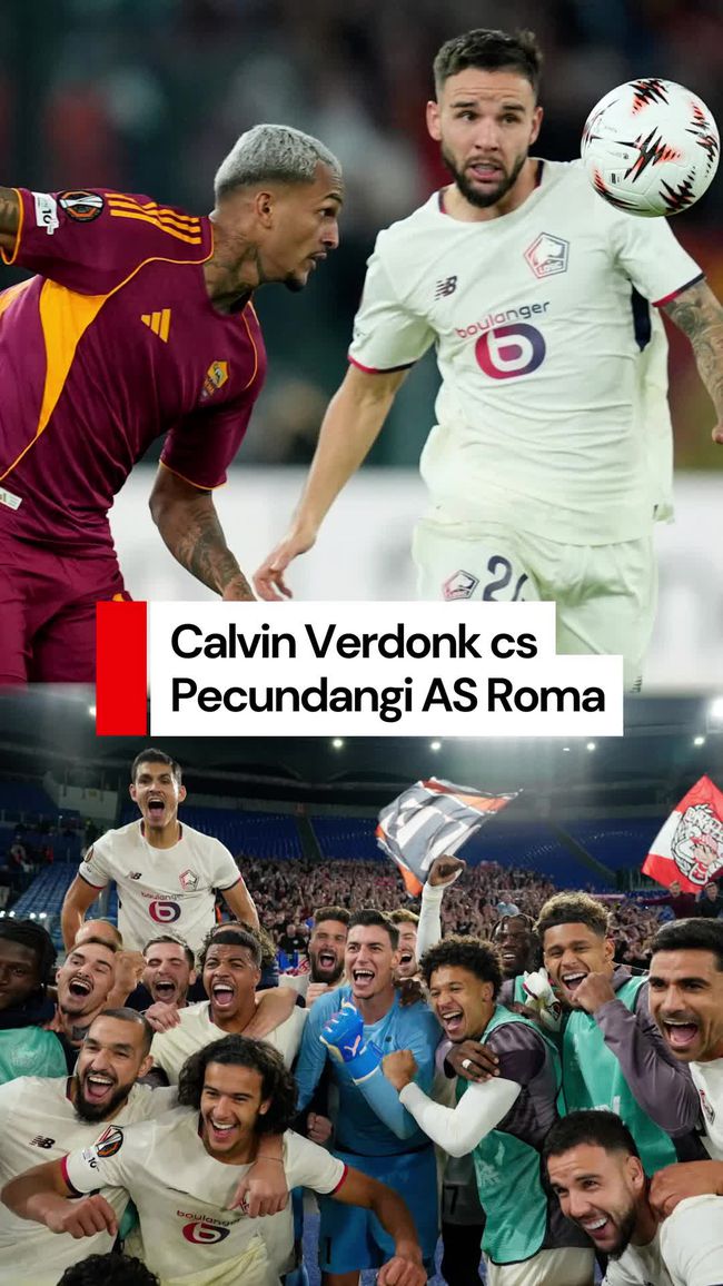Video Roma vs Lille: Calvin Verdonk cs Taklukkan Sang Serigala 1-0