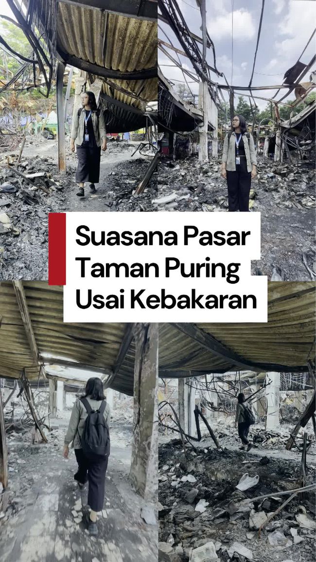 Video: Kondisi Pasar Taman Puring Belum Diperbaiki Usai Kebakaran Juli